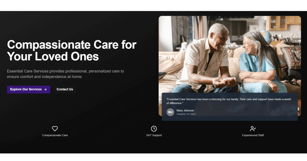 Essential Care Services | Compassionate Home Care